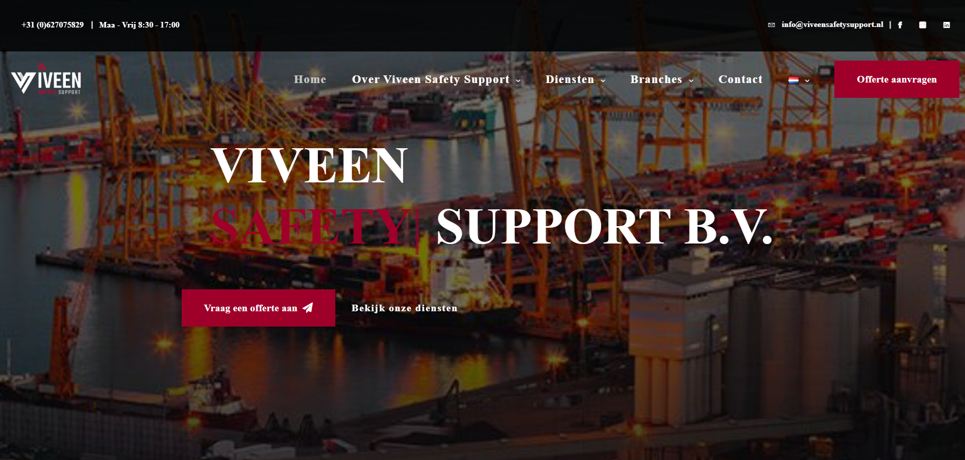 Viveen Safety Support | Bosswebdesign